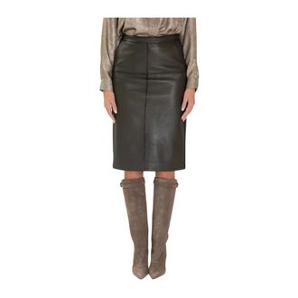 P.A.R.O.S.H. Maciock Pencil Skirt - - Skirts - Damen - Gr&uuml;n - S