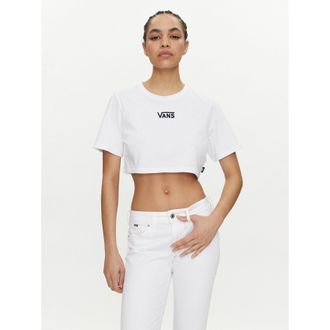 Vans T-Shirt Flying V Crew Crop Ii VN000GFF Wei&szlig; Regular Fit