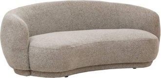 Made In Meubles Made In Meubles - Canap&eacute; droit 3 places en tissu bouclette gris - Dimensions 191x93x73 cm - Assise g&eacute;n&eacute;reuse pour confort maximal