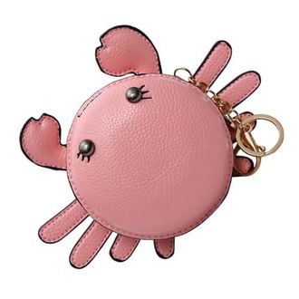 UPKOCH Joli Petit Porte-Monnaie en PU Rose Porte-Cl&eacute;s Multifonctionnel Paquet &agrave; Main Portable pour Femme pour Shopping Voyages et Rangement de Pi&egrave;ces et Cl&eacute;s