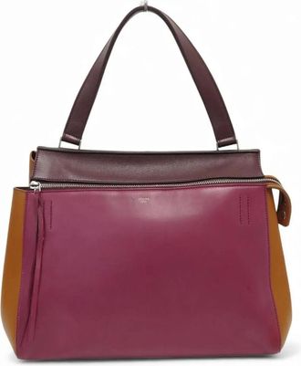Celine Crossbody Bags - CELINE EDGE GM TRICOLOR ORANGE ROT LEDER HANDTASCH - Gr. unisize - in Bunt - f&uuml;r Damen