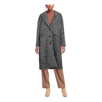 Palt&ograve; Tweedmantel mit zweifarbigem Muster - - Coats - Damen - Grau - XS