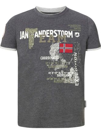 Jan Vanderstorm Herren T-Shirt S&ouml;lve Aus 100% Baumwolle | Gr. L-7xl dunkelgrau, 7XL (XXXXXXXL) - 80/82
