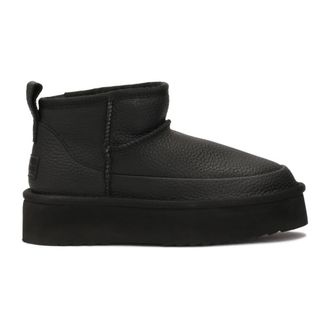 Kazar Leder Schneestiefel mit niedrigem Schaft - - Shoes - Damen - Schwarzk - 41 EU