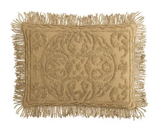 Beatrice Home Fashions Medallion Chenille-Tagesdecke, Standard-Kissenbezug, goldfarben