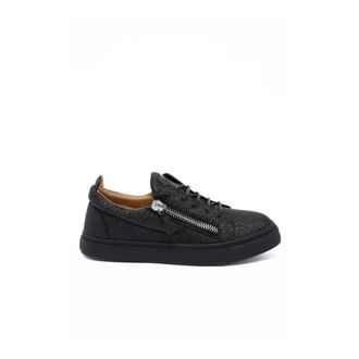 Giuseppe Zanotti Schwarze Glitter-Sneakers K&uuml;hn und Stilvoll - - Shoes - Damen - Schwarzk - 37 1/2 EU