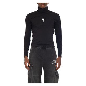 Liberal Youth Ministry Schwarzes Rollkragen Langarm Tee - - Tops - Herren - Schwarzk - M