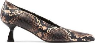 Nodaleto Escarpins Dona &agrave; imprim&eacute; serpent en cuir