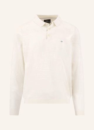 Fynch-Hatton Fynch-Hatton Strick-Poloshirt weiss