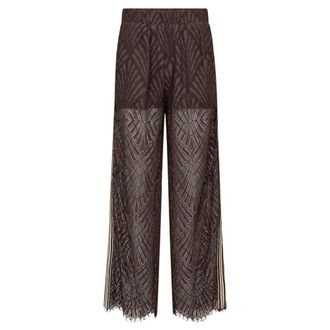 Co'Couture LetiCC Lace Panel LL Pant - - Trousers - Damen - Braun - L