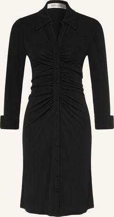 Diane Von F&uuml;rstenberg Diane Von Furstenberg Hemdblusenkleid Sheska Aus Jersey Mit 3/4-Arm schwarz