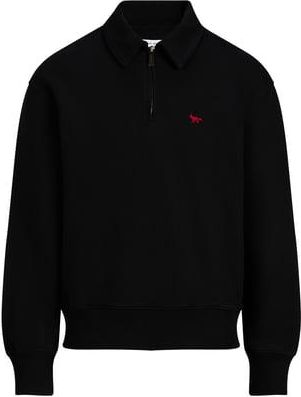 Maison Kitsun&eacute; Sweat oversize col polo en coton