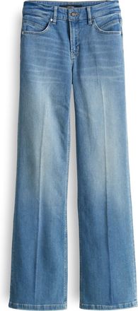 someday Damen Flared | Long Flared Jeans Carie Mid Rise aus nachhaltigem Baumwoll Mix mid Ocean Blue, 34