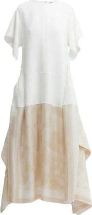 Carven Femme, Robes, Multicolore, Taille: 38 FR Dr402 Scarf Print Dress