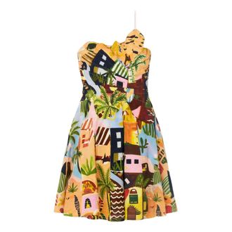 Farm Rio Farm Rio, Femme, Tops, Multicolore, Taille: 38 FR Robe Peinture Tropicale
