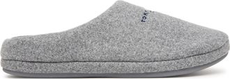 Tommy Hilfiger Hausschuhe Tommy Hilfiger Hilfiger Felt House Shoe FM0FM06017 Grau