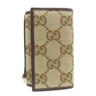 Gucci Pre-owned Canvas Schl&uuml;sselhalter - - Pre-owned - Damen - Braun - ONE SIZE