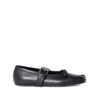 Ann Demeulemeester Zoey Ballerinas mit G&uuml;rtel - - Shoes - Damen - Schwarzk - 39 EU