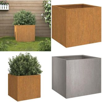 vidaXL Vidaxl - Jardini&egrave;re 49x47x46 cm acier corten - Jardinier - Pot De Fleurs - Bac &agrave; Fleurs - Acier Corten - Jardini&egrave;re Ext&eacute;rieure - Home & Living