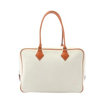 Herm&egrave;s Sac &agrave; main vintage doccasion - Femme - Pre-owned - Blanc - Taille: ONE Size