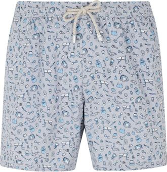 MC2 Saint Barth Homme, Maillots de bain, Gris, Taille: M Lighting Micro Fantasy Swimshort