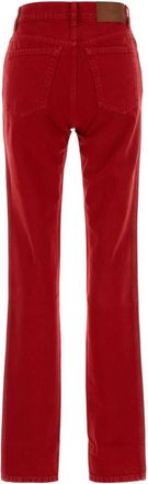 Chlo&eacute; Cotton Trousers - Red