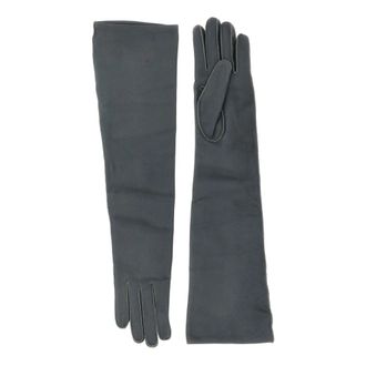 Agnona Lange Lederhandschuhe - - Accessories - Damen - Grau - M