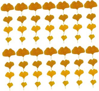 Valiclud 108stücke Künstliche Ginkgo Simulierte Herbstblätter Dekorative Für Party Thanksgiving Zuhause Event Zubehör Aus Seidenstoff