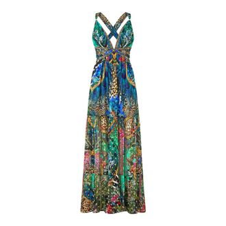Camilla Bead Strap Gathered Panel Dress Animal Alchemy - - Dresses - Damen - Mehrfarbig - S