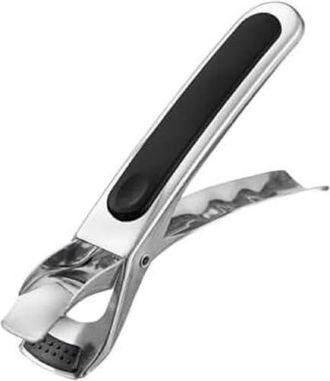 Westmark Pince à Four avec poignée caoutchoutée - Longueur : 17,5 cm - Acier et Silicone - Argenté/Noir - 10792270