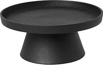 Broste Copenhagen Broste Copenhagen Holger Kerzenplatte aus pulverbeschichtetem Alu, Farbe: Schwarz/matt, Ma&szlig;e: 24 x 11 cm, 71177620