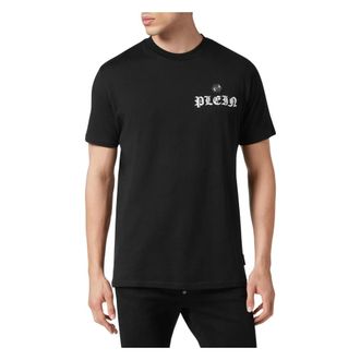 Philipp Plein T-Shirt Rundhalsausschnitt SS Hexagon - - Tops - Herren - Schwarzk - 3XL