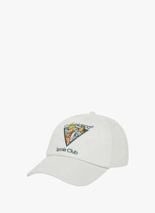 Casablanca Casquette Pyramid Abduction Tennis Club brod&eacute; en coton