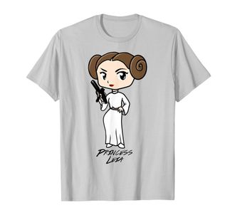 Star Wars Princess Leia Cartoon Portrait T-Shirt