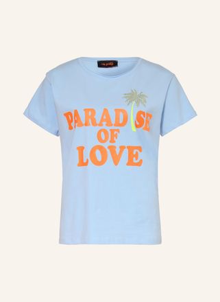 Miss Goodlife Miss Goodlife T-Shirt Mit Schmucksteinen blau