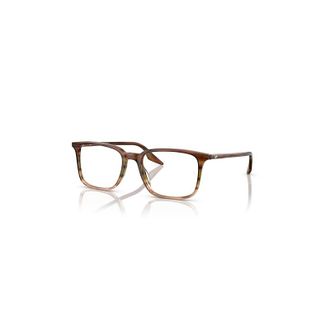 Ray-Ban Rb5421 Optics Braun Gestreift & Gr&uuml;n Fassung Klar Glas Polarisiert 55-19