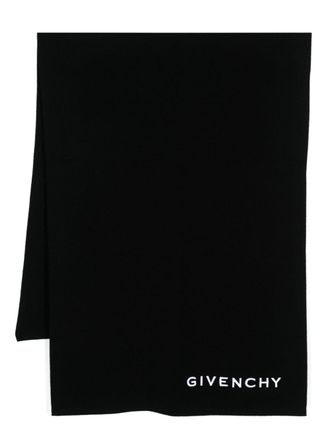 Givenchy &eacute;charpe &agrave; motif 4G brod&eacute; - Noir