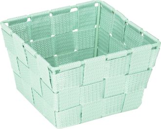 WENKO 20911100 Aufbewahrungskorb Adria M, Square gr&uuml;n