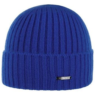 Stetson Bonnet en Cachemire Varnell Femme/Homme - Laine Beanie pour lhiver avec Revers Hiver Automne-Hiver - Taille Unique Royalbleu