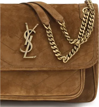 Saint Laurent Niki Shoulder Bag - Brown