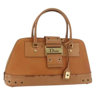 Dior Pre-owned Cuir sacs-dior - Femme - Pre-owned - Brun - Taille: ONE Size