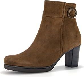 Gabor Femme Bottines, Dame Bottines,Demi-Bottes,Bottine,Haut de la Cheville,Fermeture &eacute;clair,Marron (reh) / 33,37.5 EU / 4.5 UK