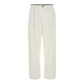 Brunello Cucinelli Damen, Hosen, Wei&szlig;, MGr&ouml;&szlig;e