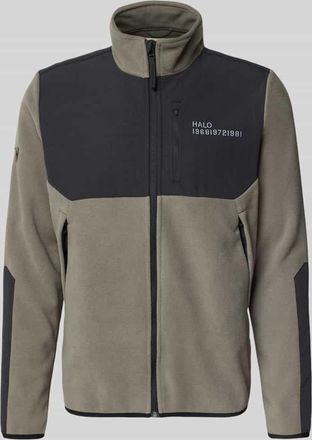 Halo Fleecejacke mit Stehkragen und Rei&szlig;verschlusstaschen