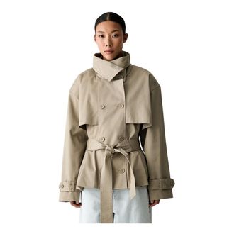 Rotate Rotate Birger Christensen - Trench court - Femme - Manteaux - Beige - Taille: 38 FR