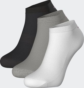 Eden Park Lot De 3 Paires De Socquettes Grises Blanches Et Noires En Coton Stretch Mélangé