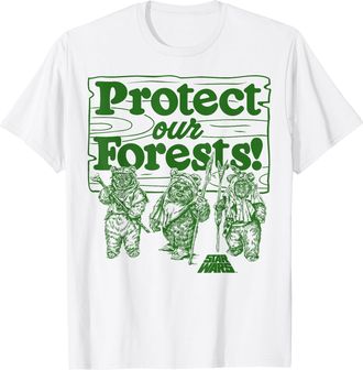 Star Wars Ewoks schützen unser Waldcamp T-Shirt