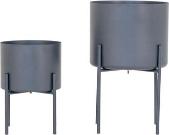 ebuy24 Ebuy24 - Pavia Blumenständer Set mit 2 Stck. grau