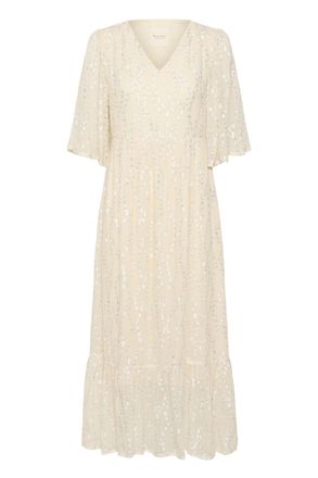 Part Two Part Two Damen Terjapw Kleid, Silber Metallic, 42