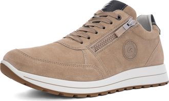 Ara Herren Matteo Sneaker, Sand,BLAU, 47 EU Weit